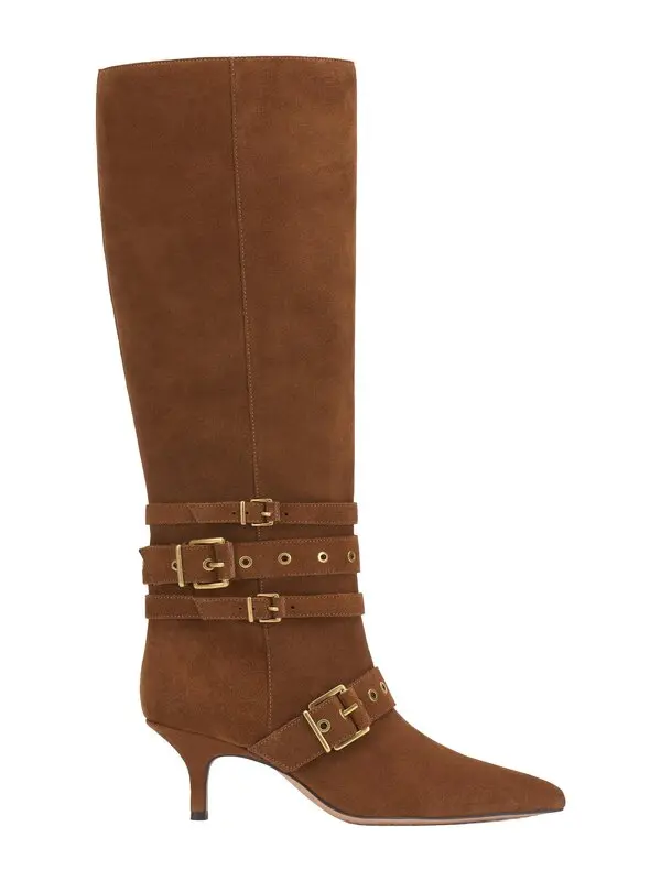 Vince Camuto Tyleen Extra Wide Calf Knee High Boots - Burnt Sugar
