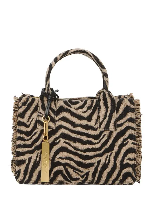 Vince Camuto Textured Tote Bag - Tiger Stripe