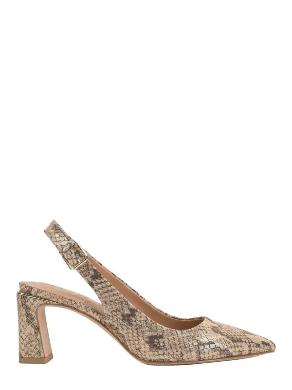 Vince Camuto Hamden Buckle Slingback - Natural/gold
