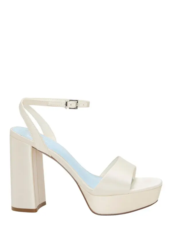 Vince Camuto Pendry Platform Sandal - Milk Satin