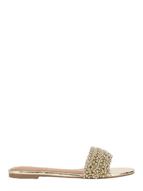 Vince Camuto Balea Beaded Sandals - Gold