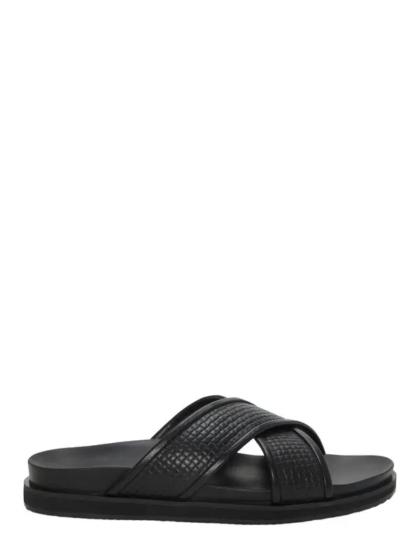 Vince Camuto Cross-band Sandals - Black/black