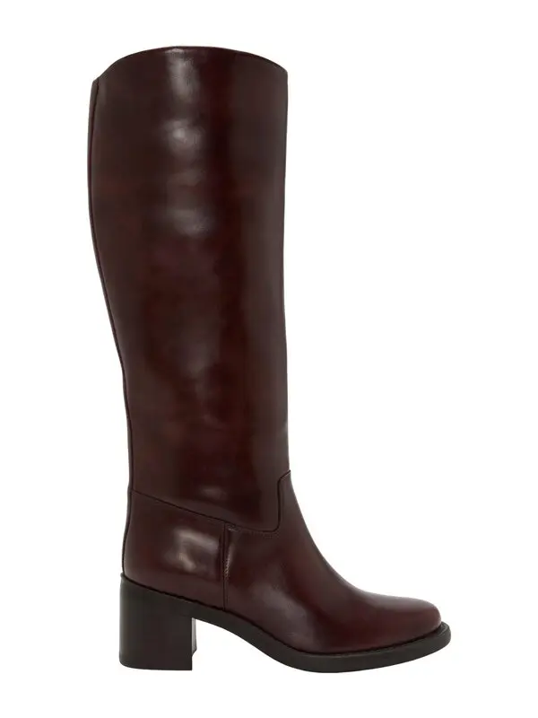 Vince Camuto Amree Wide Calf Knee High Boots - Rich Mahogany