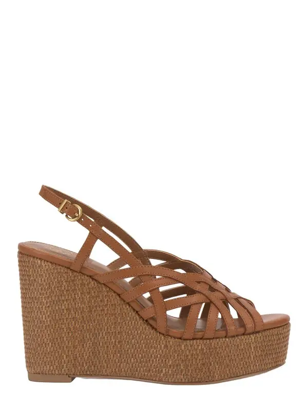 Vince Camuto Elody Wedge Sandal - Golden Walnut
