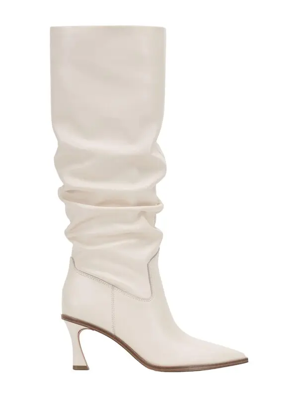 Vince Camuto Kindre Wide Calf Slouchy Knee High Boot - Coconut Cream