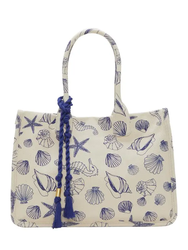 Vince Camuto Orla Tote Bag - Ocean Print