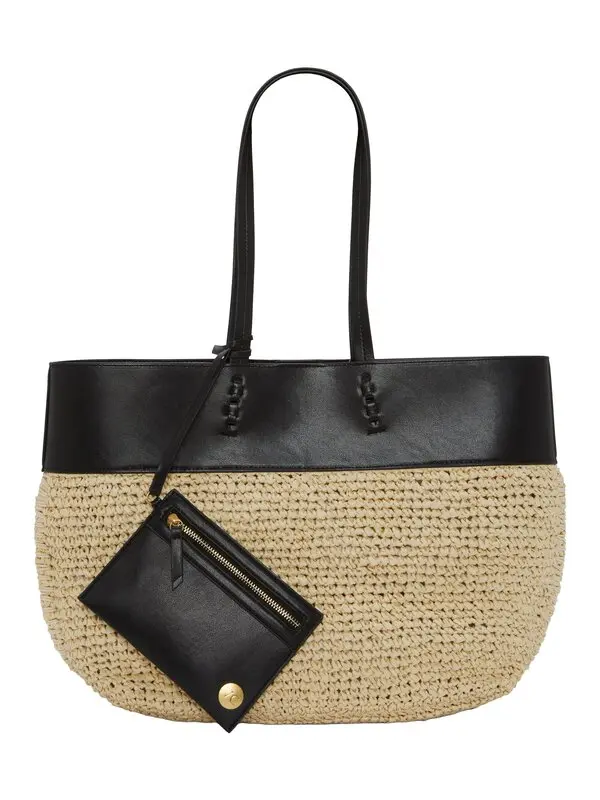 Vince Camuto Fredi Tote Bag - Natural/black