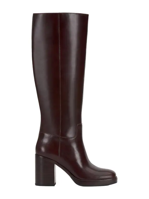 Vince Camuto Gibi Narrow Calf Knee High Boot - Rich Mahogany