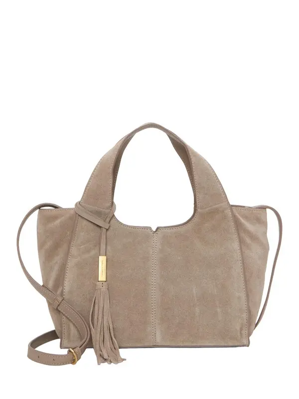 Vince Camuto Aleah Satchel Bag - Dark Taupe