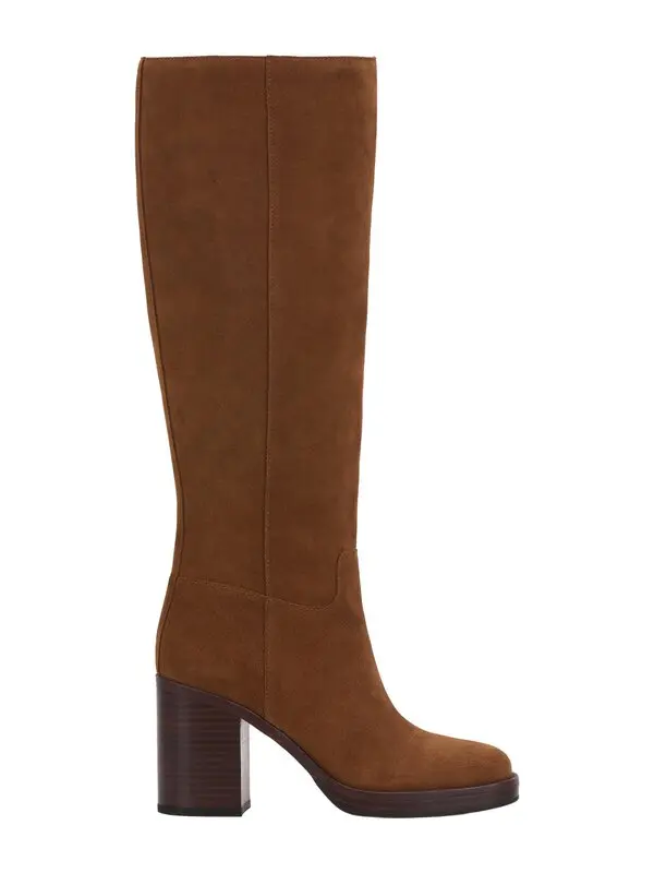Vince Camuto Gibi Narrow Calf Knee High Boot - Burnt Sugar