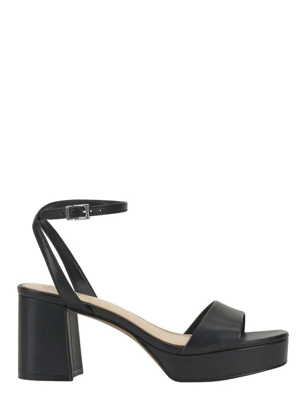 Vince Camuto Pendreya Platform Sandal - Black Leather