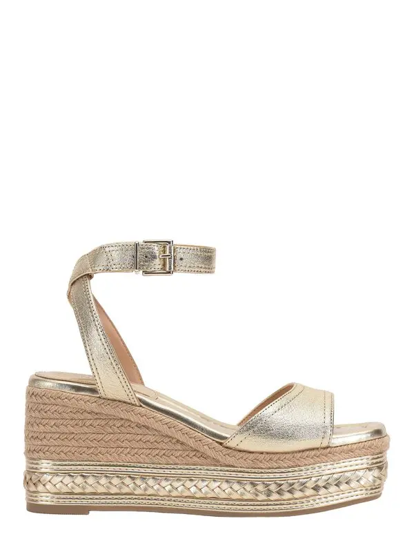 Vince Camuto Lilla Espadrille Wedge Sandal - Egyptian Gold