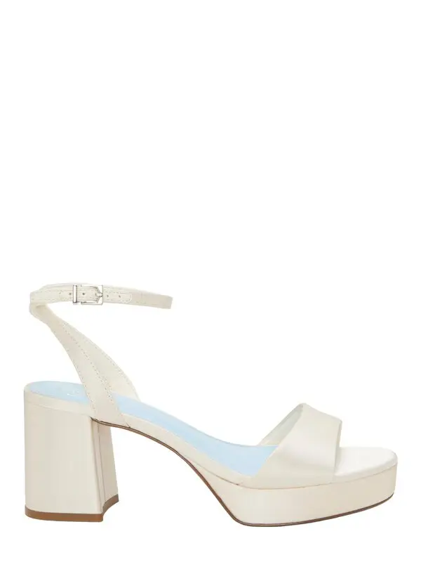 Vince Camuto Pendreya Platform Sandal - Milk Satin