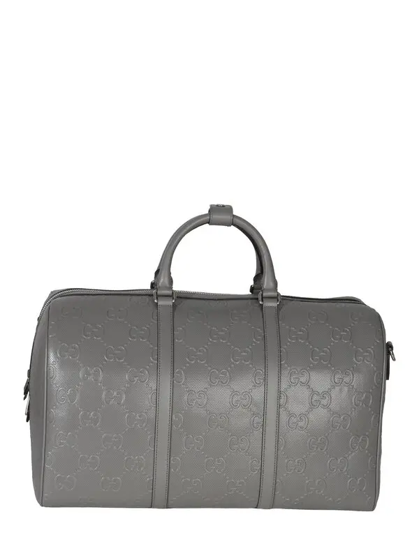 Gucci Gg Tennis Duffle Bag - Gray