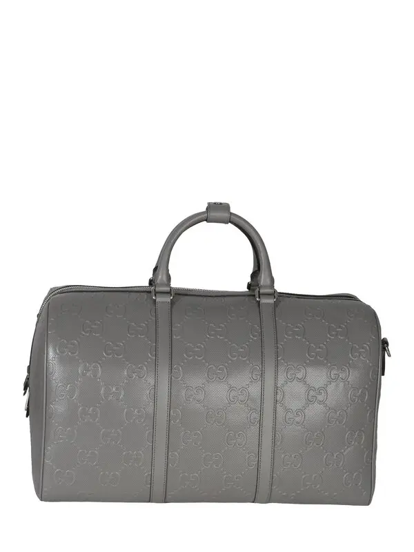 Gucci Gg Tennis Duffle Bag - Gray