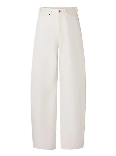 Soeur Gaspard Balloon-leg High-rise Jeans - Blanc