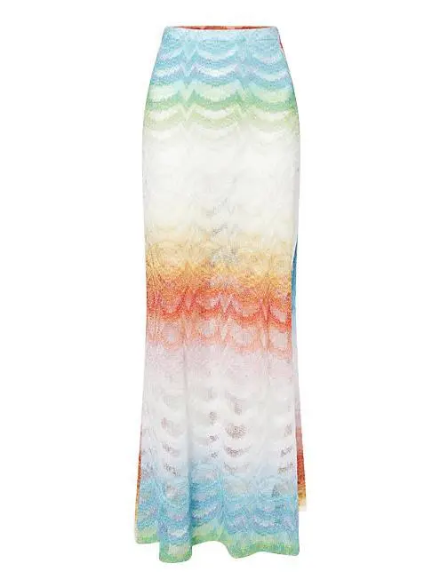 Missoni Gradient Raschel-knit Maxi Skirt - Multicolor