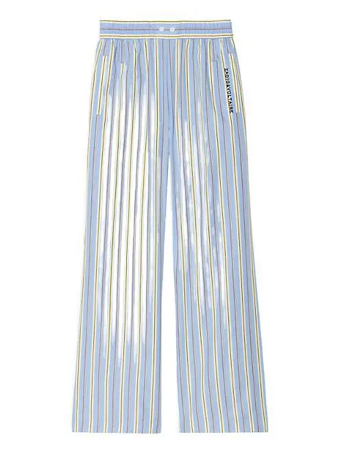 Zadig&Voltaire Stripe-print Cotton Trousers - Sixtine