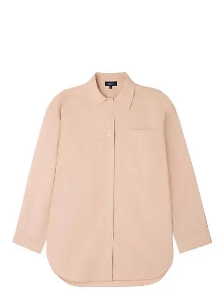 Soeur Itaque Relaxed-fit Cotton-poplin Shirt - Rose Blush