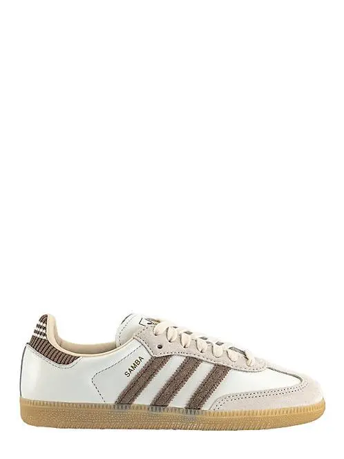 Adidas Samba Og Leather Trainers - Cloud White Earth St