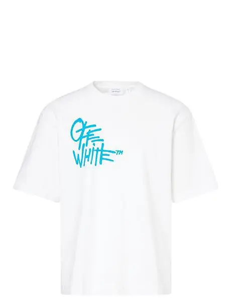 Off-White Vibe Sol Logo Cotton T-shirt - White