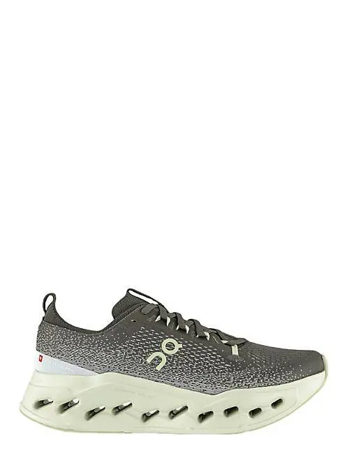 On Cloudsurfer Max Mesh Trainers - Olive Seedling