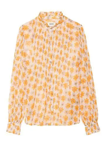 Zadig&Voltaire Floral-print Woven Blouse - Cream