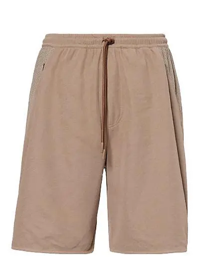 HIKING PATROL Orbit Drawstring Cotton-jersey Shorts - Walnut