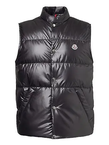 Moncler Restigo Logo-patch Padded Gilet - Black