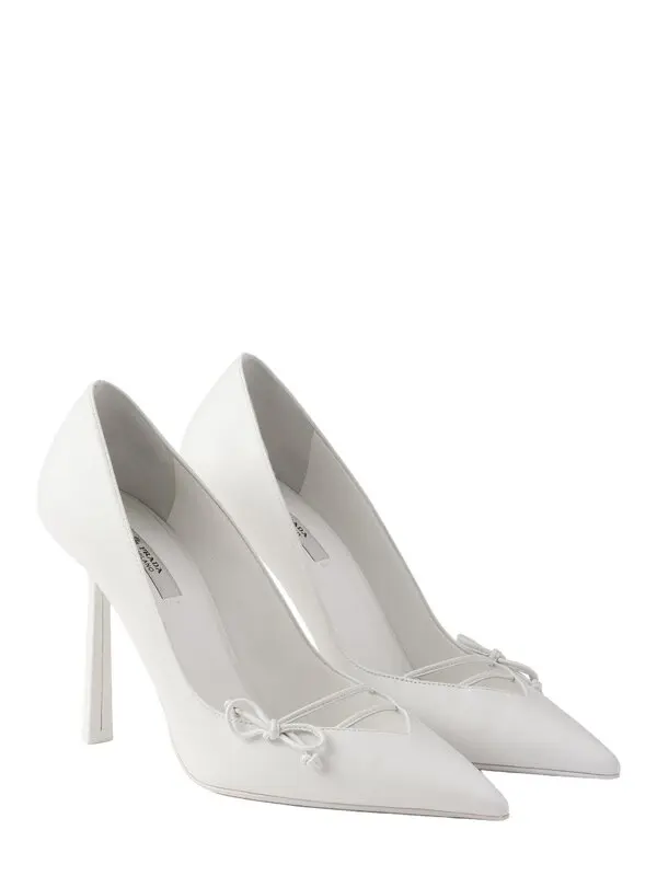 Prada Leather Pumps - White
