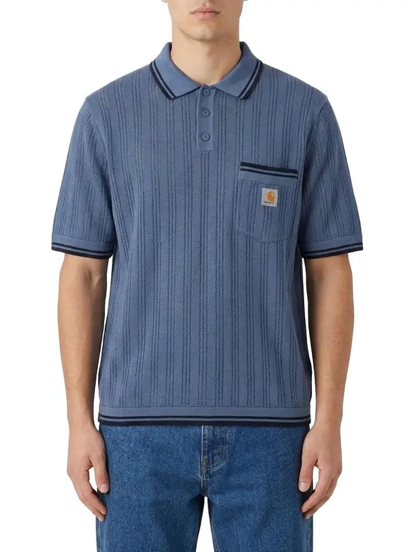 Carhartt Work In Progress Cotton Polo Shirt - Blue