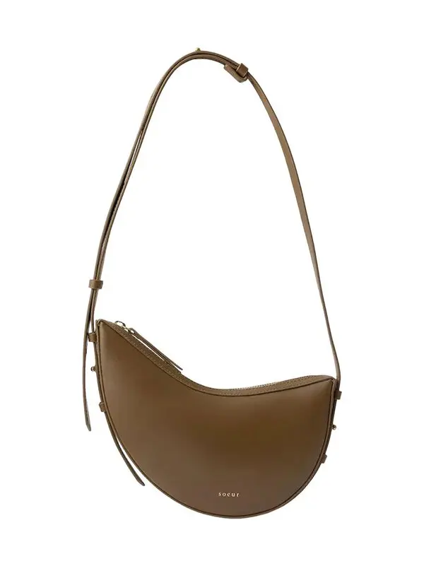 Soeur Mini Wino Leather Bag - Brown