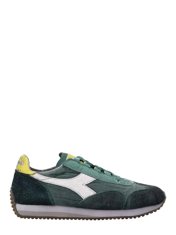 DIADORA Equipe Dirty Suede And Canvas Sneakers - Green