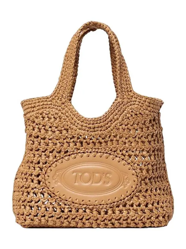 TOD'S Woven Tote Bag - Natural