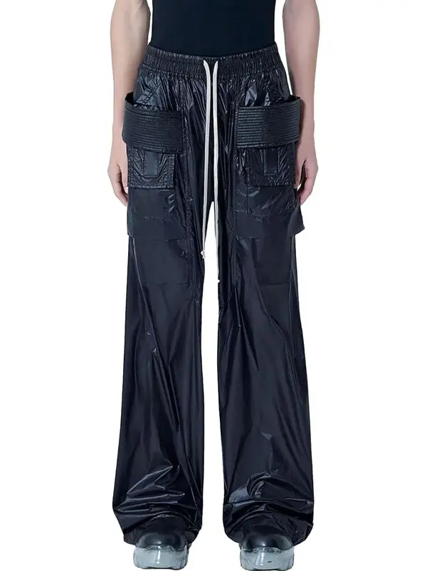Rick Owens Nylon And Polyamide Cargo Trousers - Black