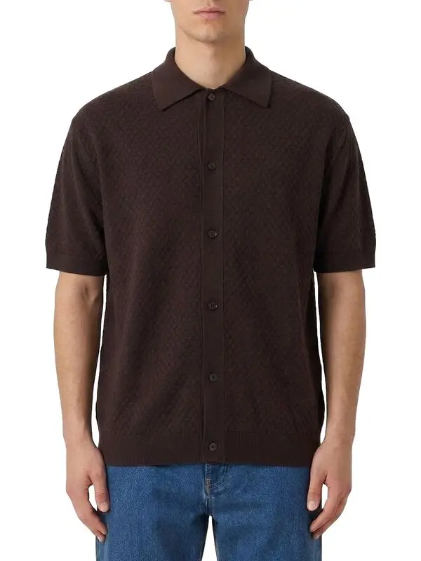 PAOLO PECORA Polo Shirt - Brown