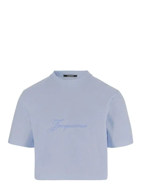 Jacquemus Cropped T-shirt - Blue