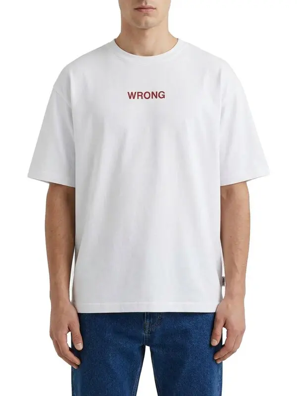 Aspesi Cotton Crew Neck T-shirt With Slogan - White