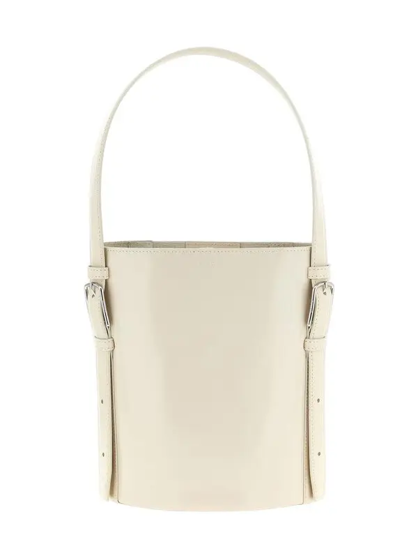 Coperni Patent Leather Bucket Bag - Beige