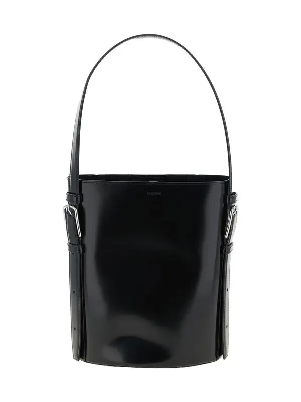 Coperni Patent Leather Bucket Bag - Black