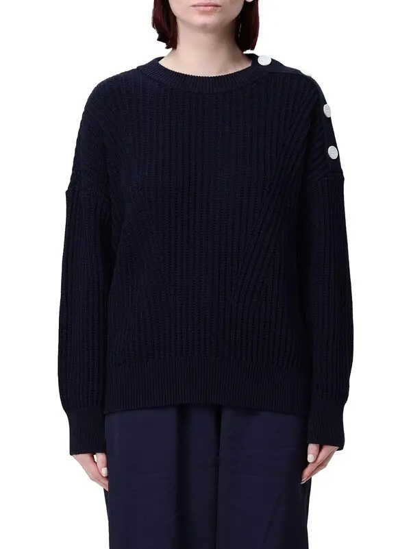 Emporio Armani Ribbed Pullover Sweater - Blue