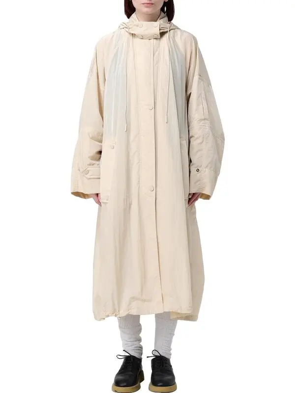 Sportmax Gatto Technical Fabric Raincoat - Beige