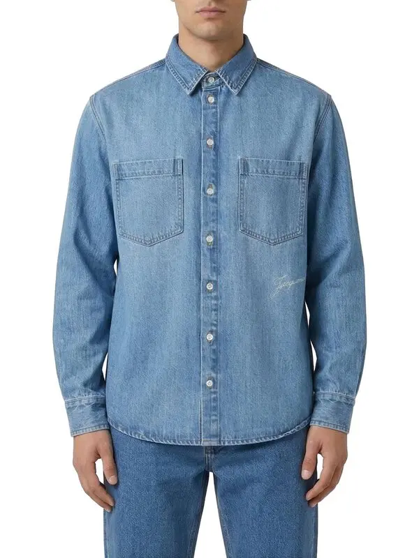 Jacquemus Casual Denim Shirt - Blue