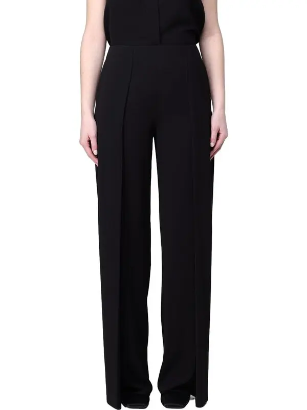Emporio Armani Wide Leg Trousers - Black