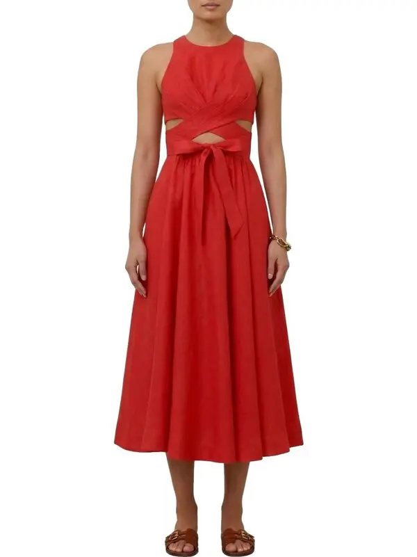 Zimmermann Midi Dress - Red