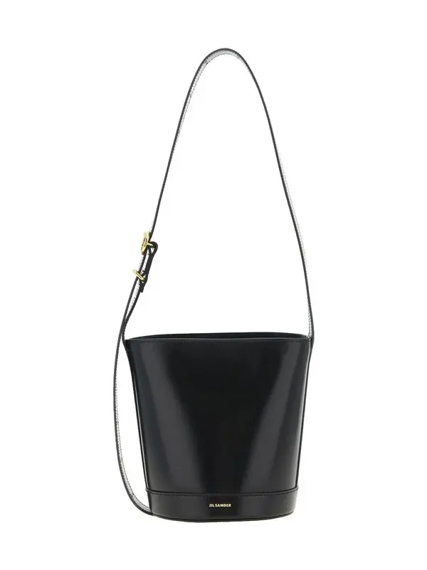 JIL SANDER Leather Crossbody Bag - Black