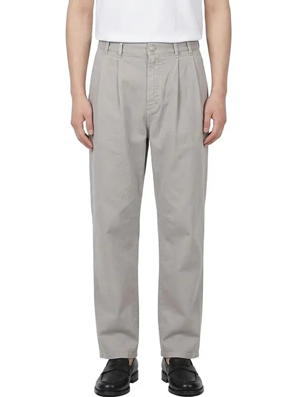 Brunello Cucinelli Stretch Cotton Wide Leg Trousers - Brown