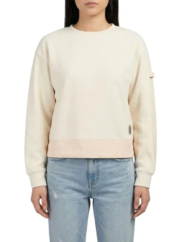 PARAJUMPERS Cotton Blend Crewneck Sweatshirt - White