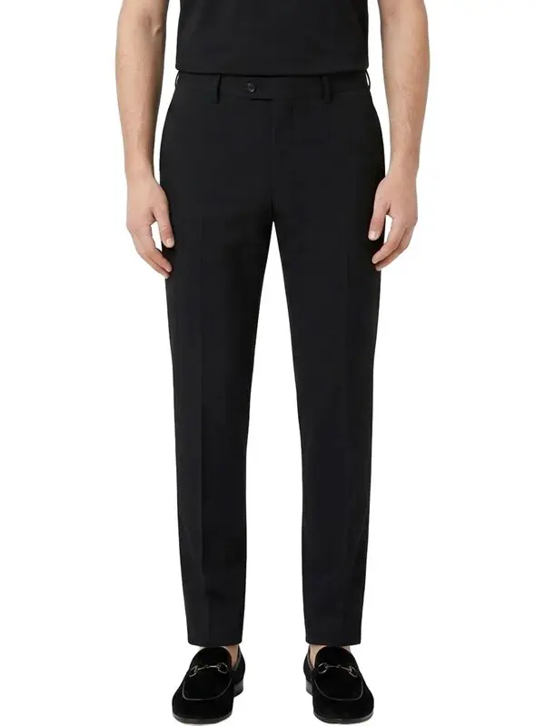 Incotex Tailored Trousers In Gabardine - Black