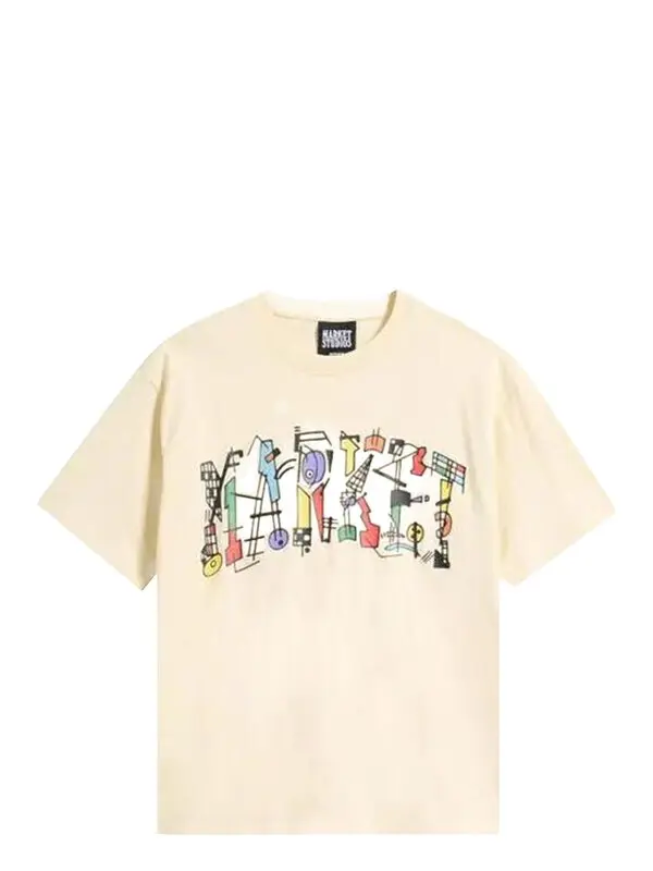 MARKET Work Of Arc T-shirt - Cream